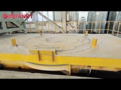 Large Duty Moble Reel Transfer Cart,Customized Track Turntable Transfer Trolley