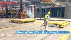 Dual Vehicle Coordinated Rail Transfer Cart,Heavy Load Rail Battery Transfer Trolley