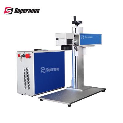 China 30W Mini Fiber Laser Marking Machine Portable Desktop  Fiber Engraving and Etching System for sale