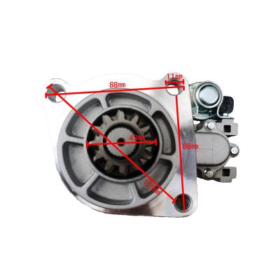 China Motor de arranque automático 24V 12T QDJ2811DK para peças sobressalentes de camiões à venda