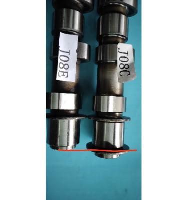 China OE NUMBER 13501-E0270 CAMSHAFT SUITABLE FOR ISUZU HINO EURO 4 J08E TRUCKS for sale