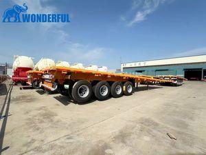 China 3 4 Axles 45t 60t Capacity Heavy Duty Cargo Extendable 20feet 40FT 45FT Container Width Dimensions Equipment Timber Transport Superlink Truck Semi Trailer for sale