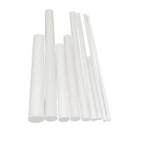 China High Temperature Resistance Extruded Solid Graphite Filled Soft Round PTFE Rod for sale