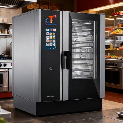 China Electric 4 Tray Commercial Combi Oven Precise Temperature Control for Pizza Fast Food for sale