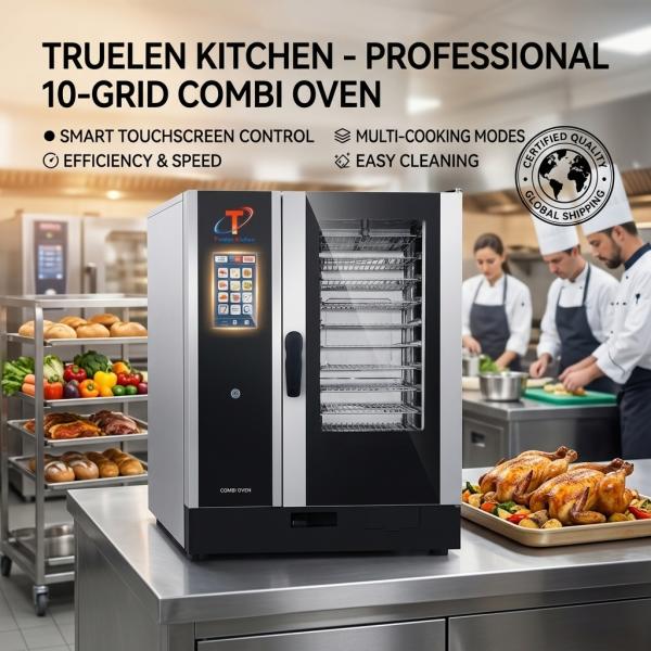 Quality High Capacity  Electric Combi Oven Steam Large Industrial Convection Oven 10 Tray for sale