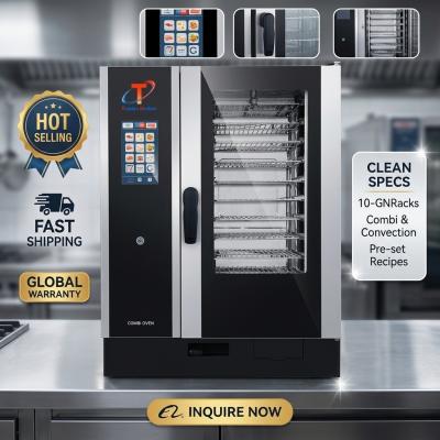 China Remote Monitoring 10 Tray GN Commercial Combi Oven Steam Smart Electric Convection Oven for sale