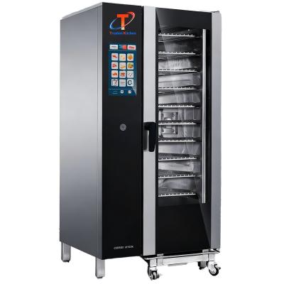 China Commercial Hotel Kitchen Combi Oven 20 Trays Mobile Restaurant Convection Oven for sale