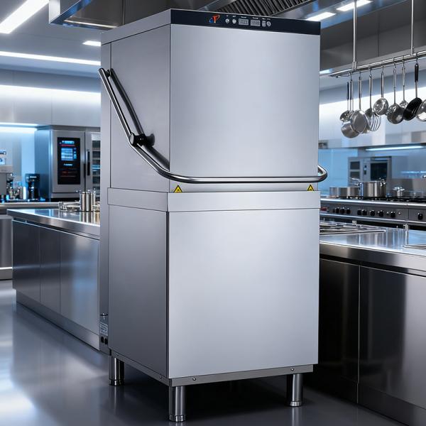 Quality Fully Automated Commercial Hood Dishwasher Restaurant Dishwashing Equipment OEM Size for sale