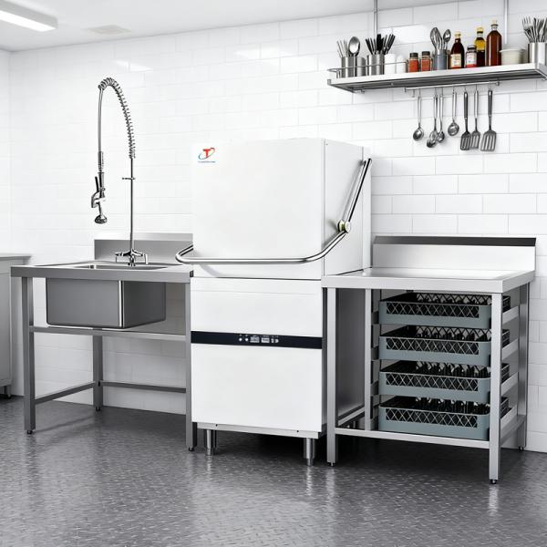Quality Commercial Hood Type Dishwasher Dish Washing Machine Smart Dish Washer Dishwasher for Restaurant Hotel Free Standing for sale