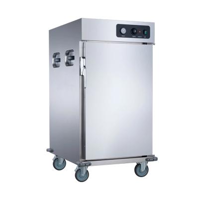 China 5 Trays Single Door Banquet Warming Cart Adjustable Temperature For Large Restaurants for sale