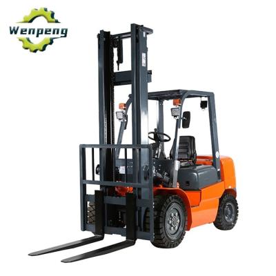 China Four Wheel Diesel Forklift 3Ton Industrial Diesel Forklift Truck for sale