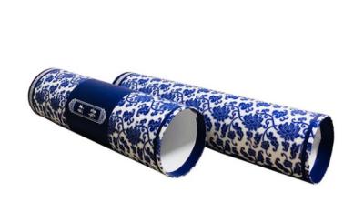 China 4C Cardboard Paper Tube Packaging Debossed Kraft Paper Push Up Tube for sale