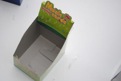 China Litho CMYK Custom Printed Display Boxes Clay Coated Paper Yellow for sale