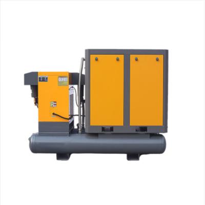 China Industrial Combined Rotary Electric AC Screw Air Compressor for Laser Cutting Machine With Air Dryer And Air Tank for sale