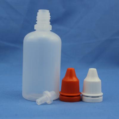 China 60ml semitransparent PE sterile eye dropper bottles with childproof cap for sale