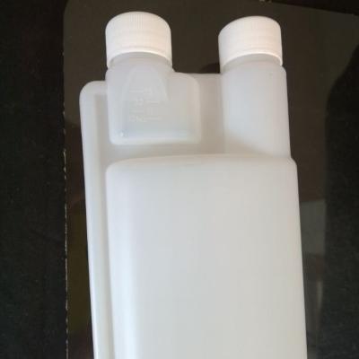 China 500ml Twin Neck Measuring Plastic Dosing Bottle with simple cap wholesale for sale