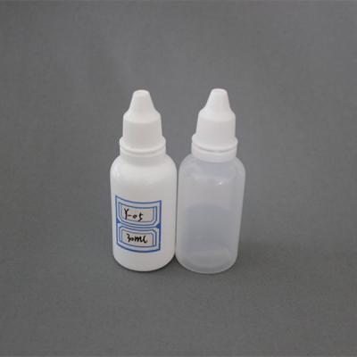 China 30ml plastic empty eye dropper bottle with colorful cap for sale