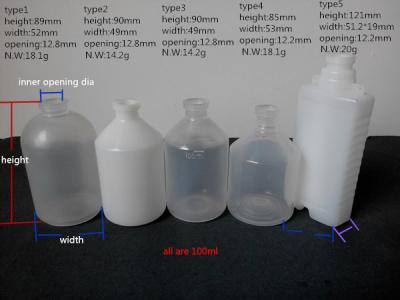 China New shape PE 100ml different shape Plastic Vaccine bottle for veterinary vaccine for sale