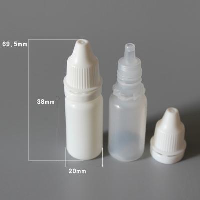 China 2016 10ml new  wholesale plastic sterile squeeze eye dropper bottle transpartent or as required for sale