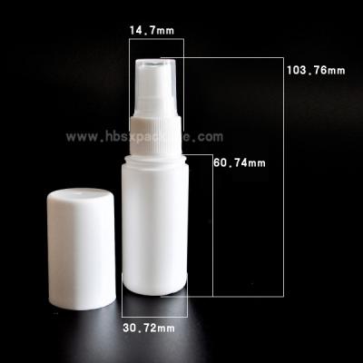 China 20ml HDPE and PET spray mist white /clear spray bottle no odor for sale