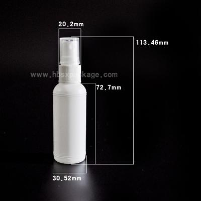 China 2016 the new HDPE PET red white and blue 50ml transparent spray bottle for nassal spray for sale