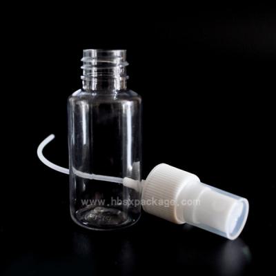China 2016  PET equitable price environmental protection clear 50ml  spray bottle for sale