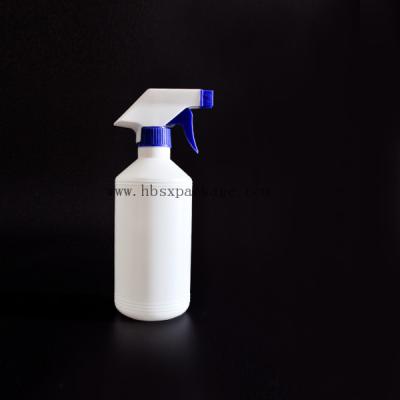 China 50ml trigger spray screw0 cap agricultural garden sprayer pet plastic bottle, clear plastic bottle for detergent for sale