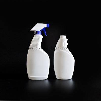 China 500ml HDPE Detergent Liquid Plastic Bottle with Trigger Sprayer for sale