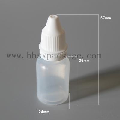 China 2016 new product 10ml  PE PET Plastic Dropper Bottle Eye Drop Bottle for sale