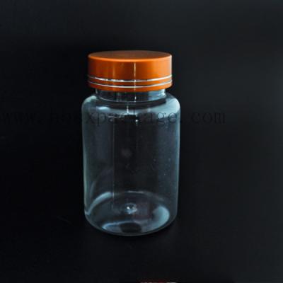 China 150ml 130ml top grade plastic Oral Solid Medicine & Health care bottle,metal cap for sale
