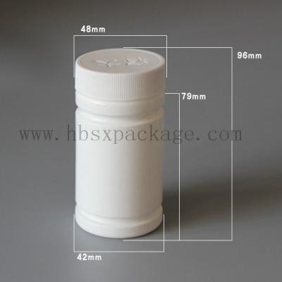China 100ML Pharmacy Plastic Jar , HDPE Medical Plastic Bottle for Powder&Capsule for sale