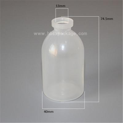 China 50ml PE Plastic Vaccine bottle veterinary medicine bottle, rubber stopper sealing for sale