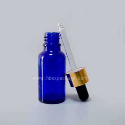 China Hebei Shengxiang 30ml child proof dropper plastic aluminium cap amber essential oil glass bottle for sale