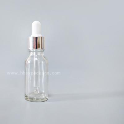 China SXT-04 50ml transparent essential oil Bottles empty glass bottles with button dropper pipette for sale
