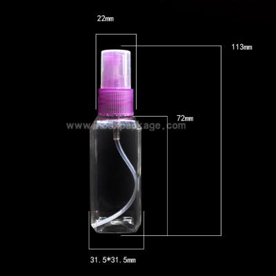 China Hebei shengxiang 30ml Fast delivery High Transparency empty deodorant plastic spray bottle for sale