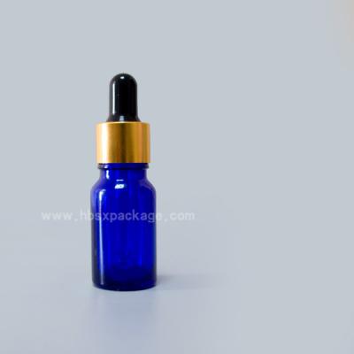 China SXB-02 10ml 30ml 50ml 100ml blue Glass Essential Oil Bottle With Plastic Dropper for sale