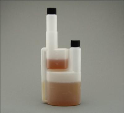 China plastic twin necks dispenser liquid bottle for sale