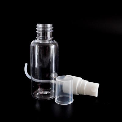 China 2017 new product PET 35ml transparent plastic spray bottles for cosmetic for sale