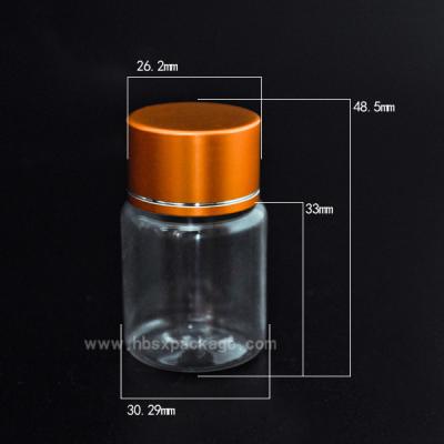 China new products Wholesale High Quality clear hdpe/pet pharmacy bottle with brass lid for sale