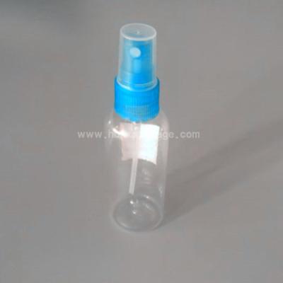 China Hebei Shengxiang HDPE material 50ml transparent plastic spray bottle for sale