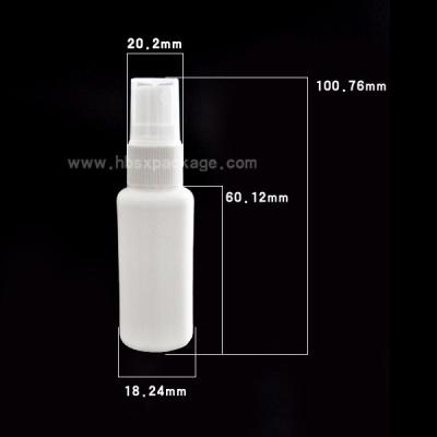 China Hebei Shengxiang HDPE material 15ml white disinfection plastic spray bottle for sale