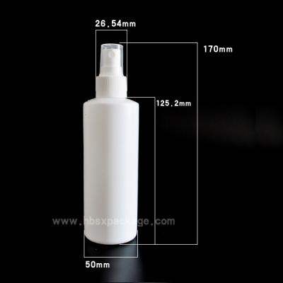 China Hebei Shengxiang HDPE material 200ml white plastic or sterile plastic spray bottle for sale
