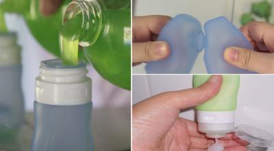 China China manufacturer custom logo/mold function silicone triangle perfume bottle for sale