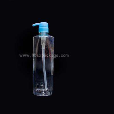 China 750ml plastic shampoo bottles body wash bottle  from hebei shengxiang for sale
