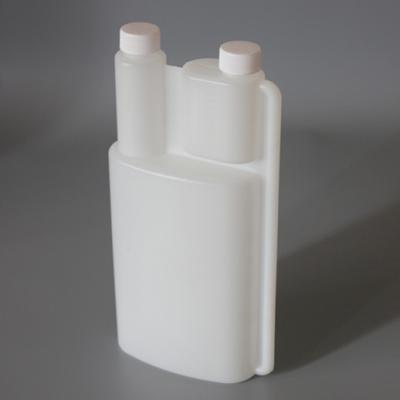 China 250ml, 500ml, 1000ml fuel additives empty HDPE Twin Neck Plastic Bottle for sale