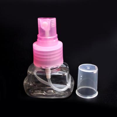 China Whole cover cap opaque white PET 80ml 130ml 150ml fine mist spray bottle for sale