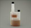 China 1000ml/500ml/250ml HDPE plastic twin necks dispenser liquid bottle for sale