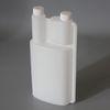 China HDPE fuel additive disposable empty 1L plastic twin neck bottle for sale