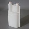 China HDPE white high quality 1L plastic twin neck bottle for industrial use for sale