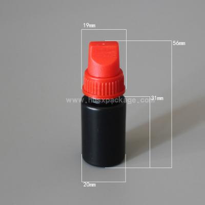 China HDPE material plastic eye dropper bottles with rotate the cover for sale